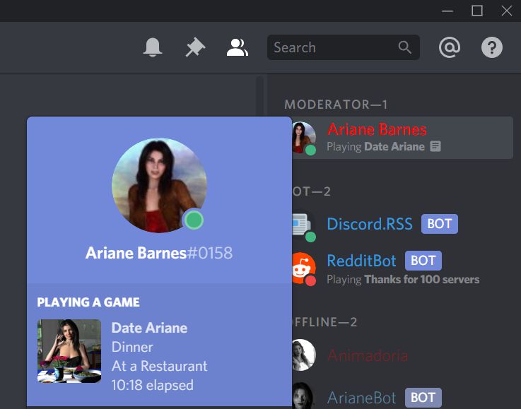 Adding Discord Rich Presence to Renpy Games | Date Ariane Games